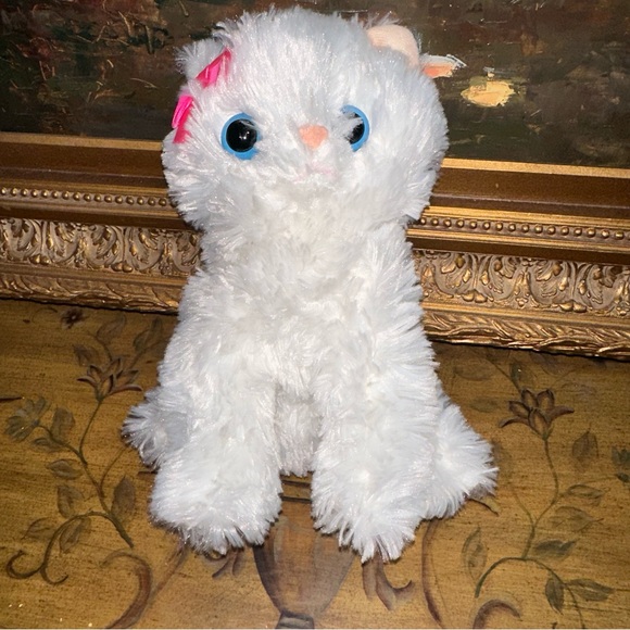 Dan Dee | Toys | Vintage Dan Dee Stuffed Animal Plush Cat White Pink ...